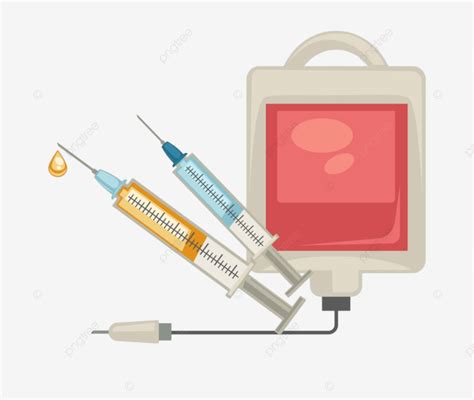 주사 및 수혈 혈액 팩 및 주사기 격리 된 의료 도구 벡터 의학 및 의료 치료 백신 및 혈장 기증 및 예방 접종 병원 서비스 바늘 및 점 적기 점 적기 도움 삽화