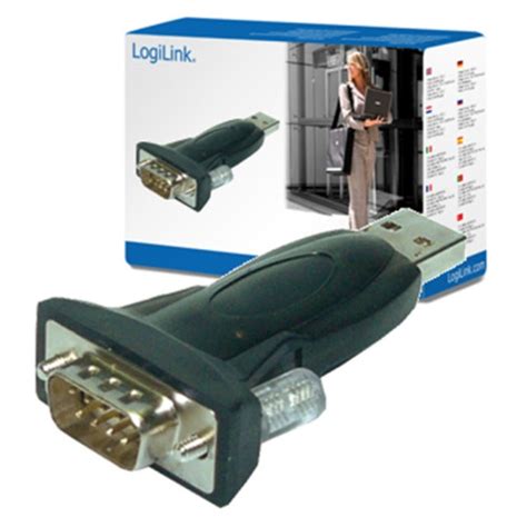 ადაპტერი Logilink USB 2 0 to Serial Adapter RS232 USB 37 ლარად