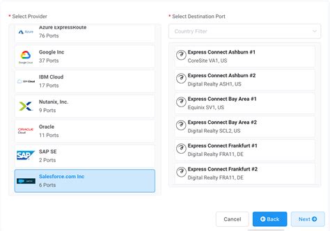 Salesforce Express Connect Megaport Documentation