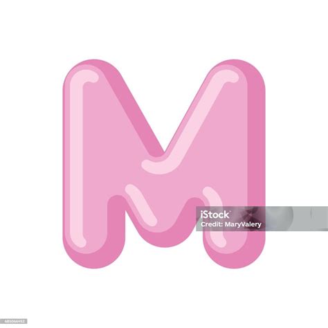 편지 M는 사탕 폰트입니다 캐 러 멜 알파벳입니다 롤리팝 글자입니다 달콤한 Abc 가입 귀여운에 대한 스톡 벡터 아트 및 기타 이미지 Istock