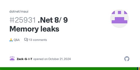 8 9 memory leaks · dotnet maui · discussion 25931 · github