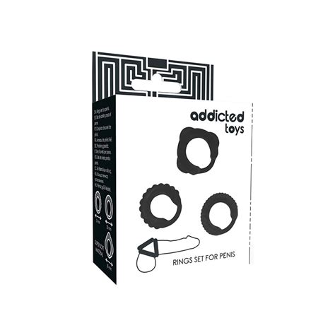 Anneaux Noirs X3 Addicted Toys Lollipop Tahiti
