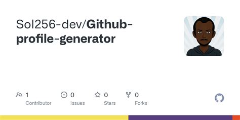 Github Sol256 Devgithub Profile Generator