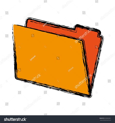 Document Folder Icon 库存矢量图（免版税）636962821 Shutterstock
