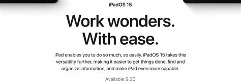 On Monday September 20 Ipados 15 Will Be Available To Everyone Hope