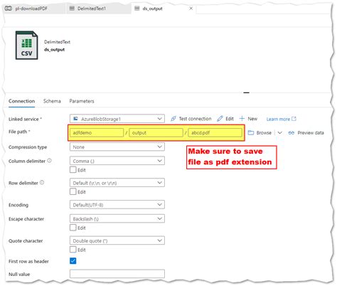 how to save adf web activirity rest api pdf file response to azure