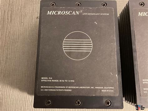 Microscan Anti Resonant System Model D 6 New Lower Price Photo