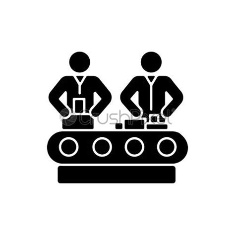 Assembly Black Glyph Icon Stock Vector Crushpixel