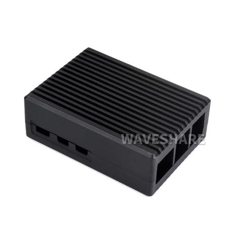 Aluminum Stripe Grooved Case For Raspberry Pi 5 Built In Cooling Fan And Heatsinks Pishop Ca
