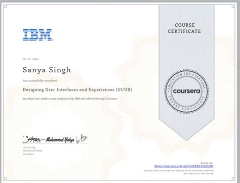 Sanya Singh On Linkedin Uiux Userexperience Userinterface Design Coursera Ibm