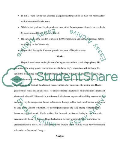 Classical Composer Assignment Essay Example Topics And Well Written Essays 500 Words