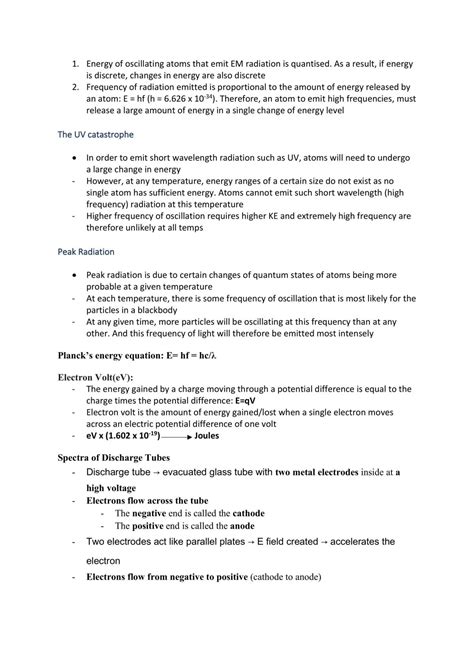 Physics Nature Of Light Notes Physics Year 12 Hsc Thinkswap