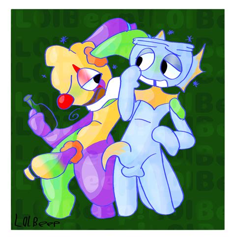 Rule 34 Balloon Bottle Clown Clown Makeup Clown Nose Dandys World Drunk Drunk Bubble Finn