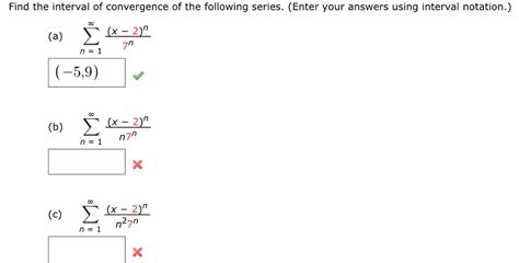 Solved Find The Interval Of Convergence Of The Following