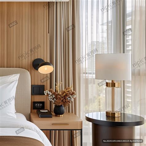 Ai创作图酒店床头灯 五星级酒店台灯 卧室床头台灯 特色酒店台灯 饭店床头灯 星级酒店客房壁灯 酒店设计趋势 大床床头灯 酒店简约抽象 酒店设计灵感 金属质感床头台灯 卧室床头灯 酒店室内软装