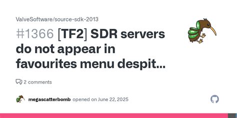 Tf2 Sdr Servers Do Not Appear In Favourites Menu Despite Being
