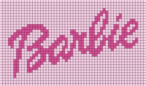 Barbie Logo Pixel Art Toys Dolls Tv