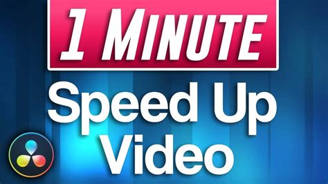 Davinci Resolve How To Speed Up Video Footage Youtube