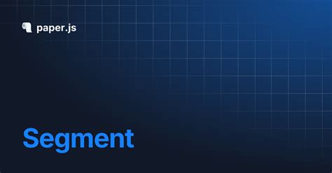 Segment Paper Js
