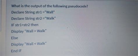 Solved What Is The Output Of The Following Pseudocode Chegg