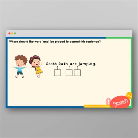 Year 1 Recognising And Using And Teaching Ppt Resource Classroom Secrets