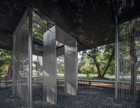 Gallery Of Grid Lines Boundary Pavilion Sim Studio 15