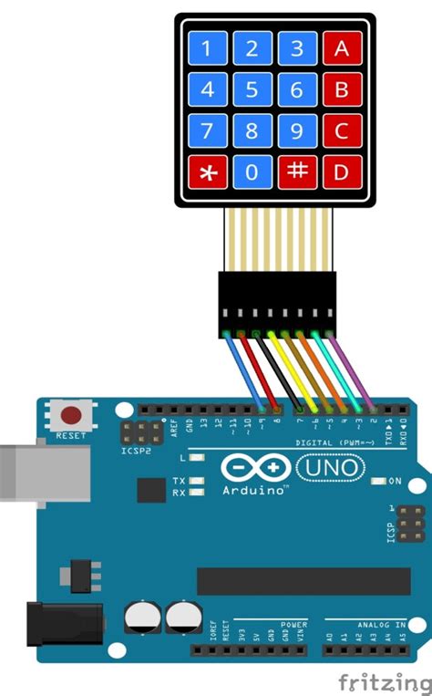 How To Use A 4x4 Keypad Matrix With Arduino Goliath Automation And Robotics