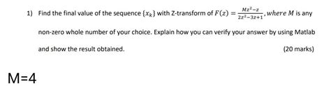 solved 1 find the final value of the sequence {xk} with
