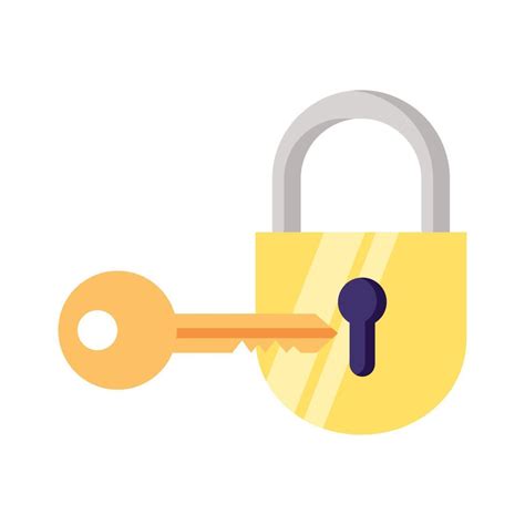 Safe Padlock With Key 13908169 Vector Art At Vecteezy