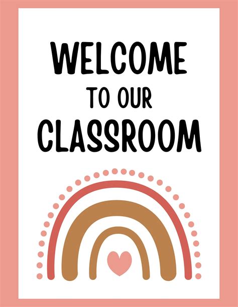 Welcome To Our Classroom Sign Poster Artofit