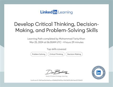 mohammad tariq khan on linkedin certificate of completion