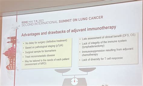 Stephen V Liu Md On Twitter Thoughtful Discussion Of Adjuvant Immunotherapy For Nsclc By Dr