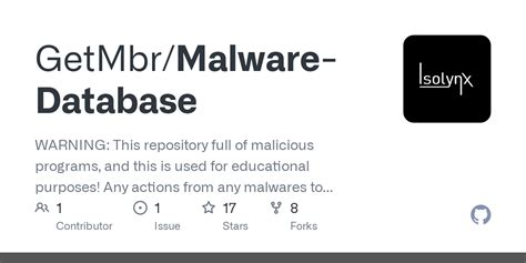 Github Getmbrmalware Database Warning This Repository Is For