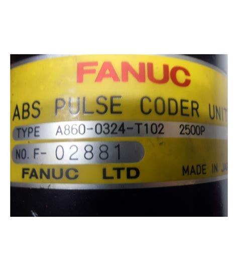 Fanuc Abs Pulse Coder Unit A860 0324 T102 2500p