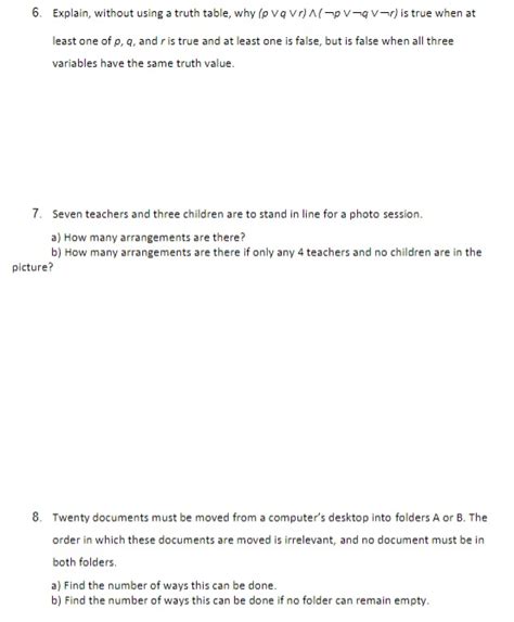 solved explain without using a truth table why p or q or