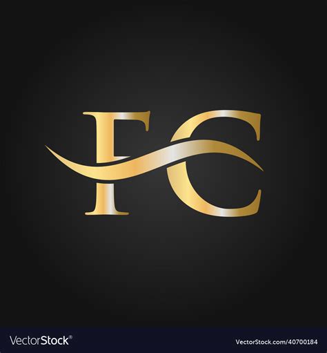 Letter Fc Logo Design Template Fc F C Logo Vector Image