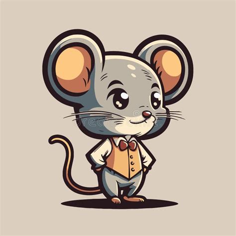 Cartoon Mouse Vector Illustration Of A Cute Cartoon Mouse Cartoon