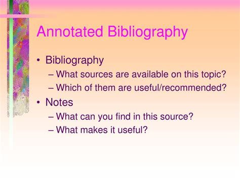 Ppt Annotated Bibliography Powerpoint Presentation Free Download Id 624868
