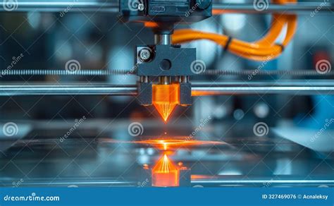 3d Printer Creating Prototypes Modern Technology Stock Illustration Illustration Of