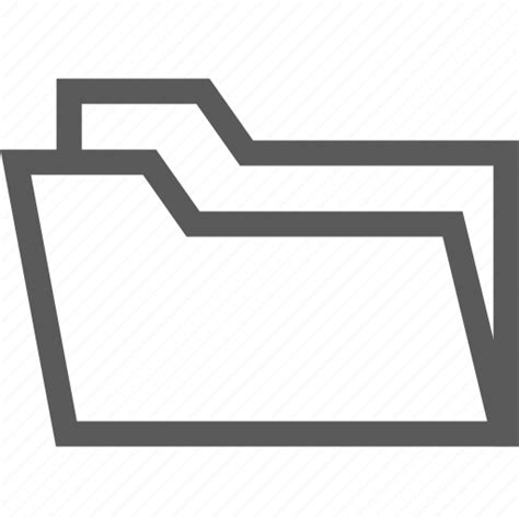 computer document empty file folder icon download on iconfinder