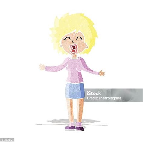 말풍선이 있는 시끄럽다 여자 그리기에 대한 스톡 벡터 아트 및 기타 이미지 그리기 낙서 드로잉 명랑한 Istock