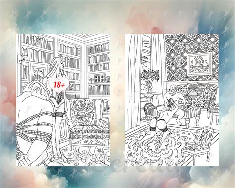 Erotic Adult Coloring Book Sex PDF Pages Porn And Nude Erotic Coloring Etsy