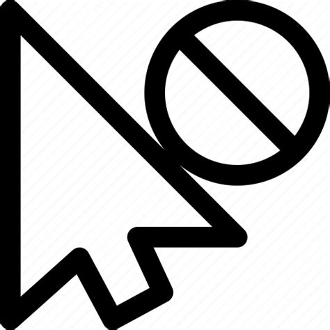 Action Click Cursor Disable Icon