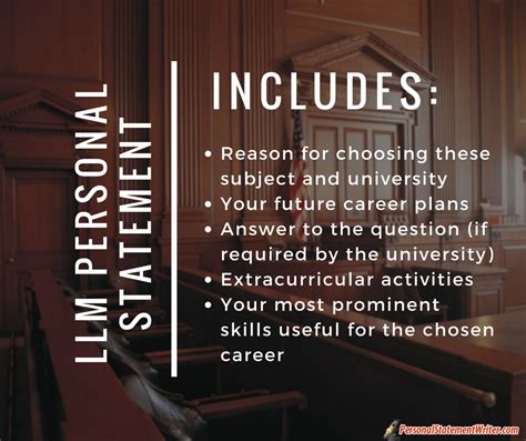 Llm Personal Statement