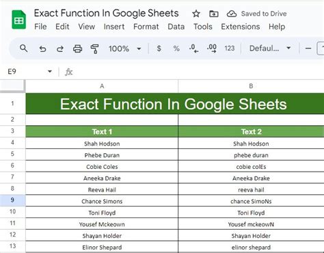How To Use The EXACT Function In Google Sheets Neotech Navigators