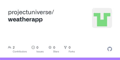 GitHub Projectuniverse Weatherapp