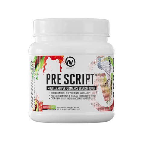 Pre Script® Pre Workout New Product Nutristat