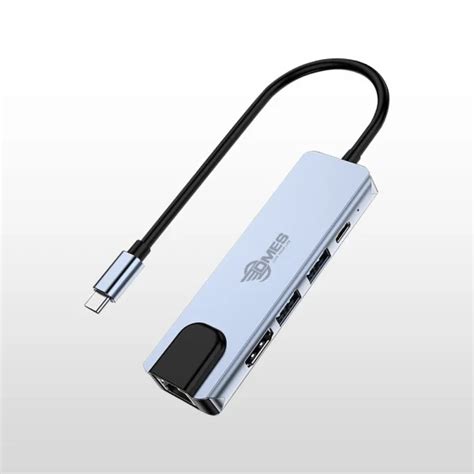 Dmes DH5 Type C 5 In 1 Multi Function USB Hub Adapter With Expansion Port USB 3 0 Port X2 HDMI