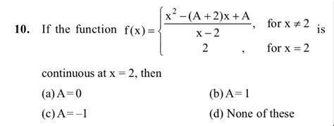 10 If The F X Left Begin Array C C Frac X 2