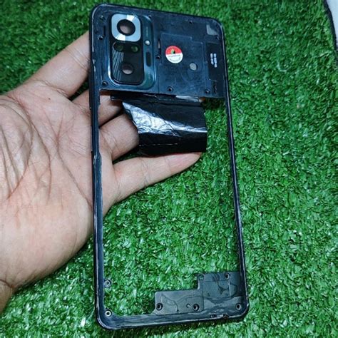 Jual Original Tutup Mesin Redmi Note 10 Pro Bezel Tulangan Penutup Mesin Kaca Kamera